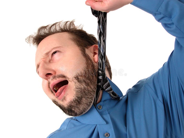 Business Man in Blue (Completely Frustrated) Stock Image - Image of ...