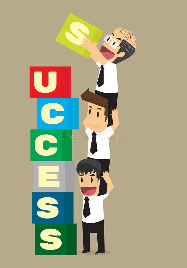 Business Man and Boss To Teamwork Stock Vector - Illustration of career ...