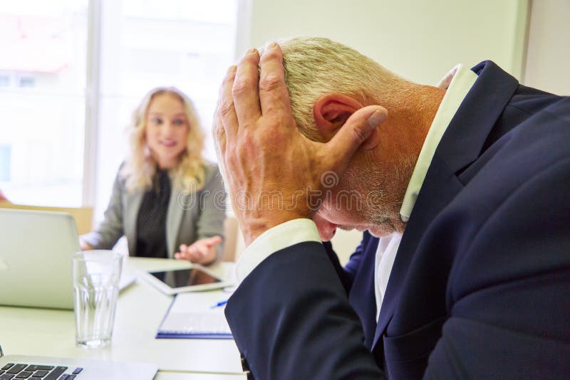 Business Man with Burnout or As a Loser Stock Photo - Image of employee ...