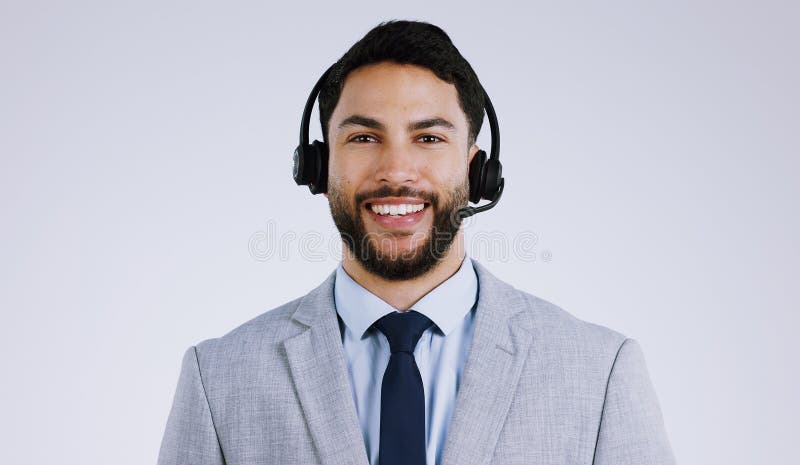 Business Man, Call Center and Portrait for Communication, Customer ...