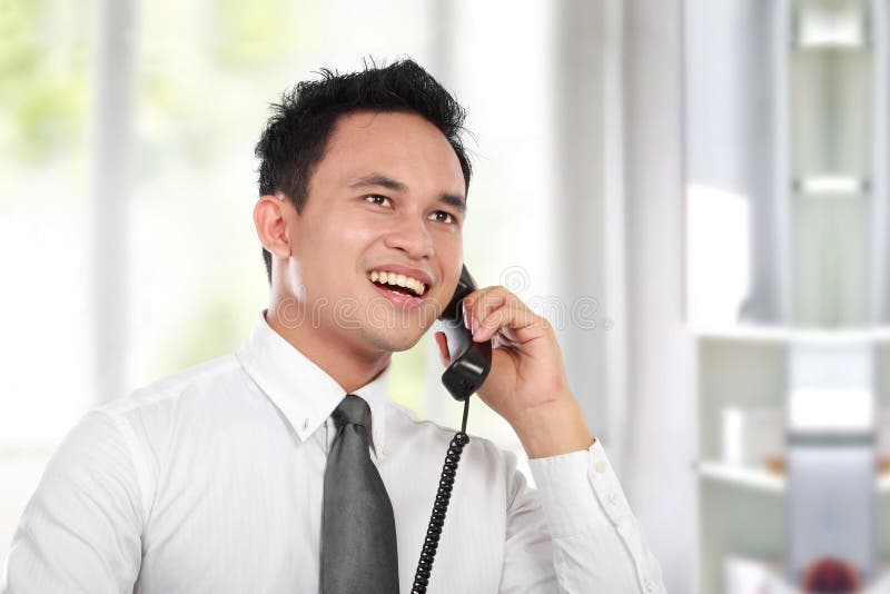 Business man calling stock photo. Image of male, worker - 23642808