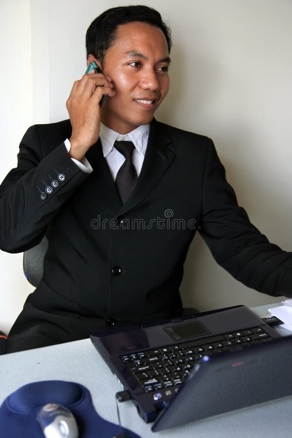Business man calling stock photo. Image of executive, male - 5347822