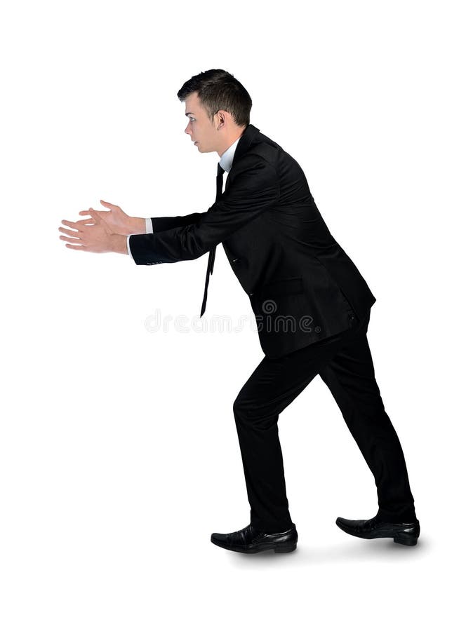 Business Man Carry Something Stock Photo - Image of hand, employee ...