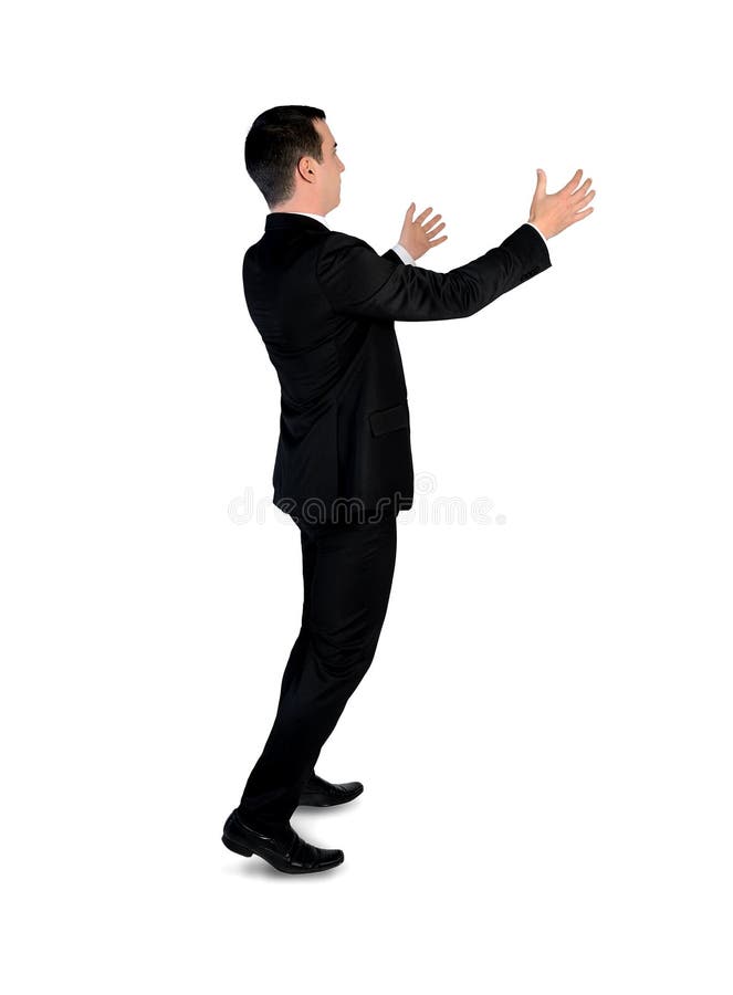 Business Man Carry Something Stock Image - Image of lifting, business ...