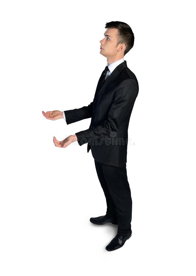 Business Man Carry Something Stock Image - Image of employee, full ...