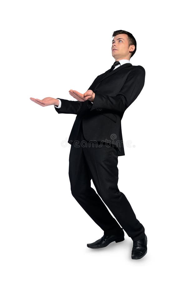 Business Man Carry Something Stock Image - Image of hold, full: 55935319