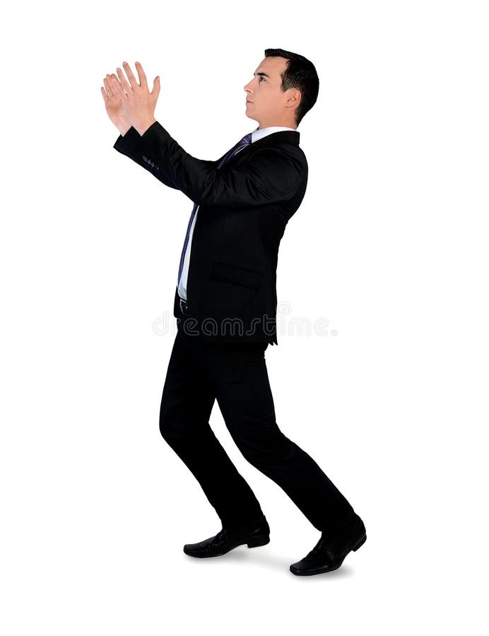 Business Man Carry Something Stock Image - Image of carry, hold: 55935395