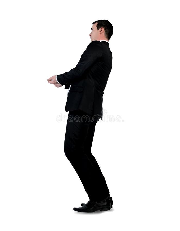 Business Man Carry Something Stock Image - Image of effort, business ...