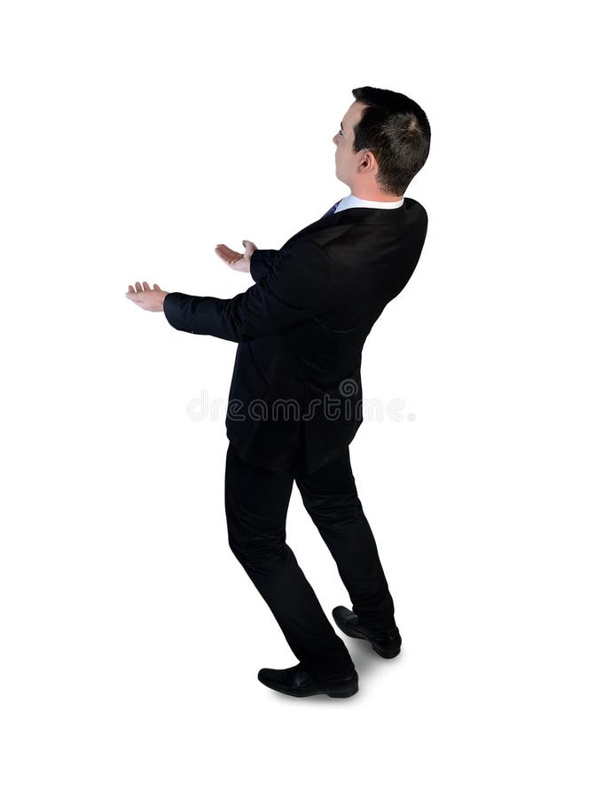 Business Man Carry Something Stock Image - Image of delivery, lifting ...