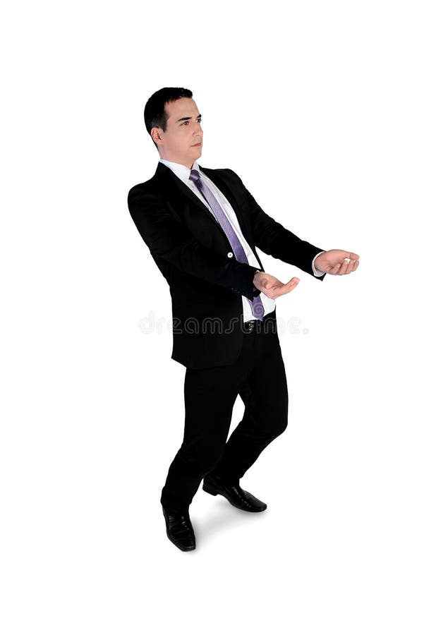 Business Man Carry Something Stock Photo - Image of isolated, business ...
