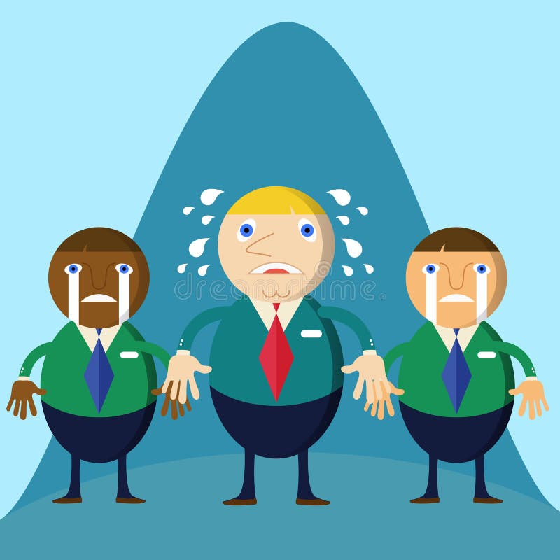 Business Man Cartoon Character Loser Stock Illustration - Illustration ...