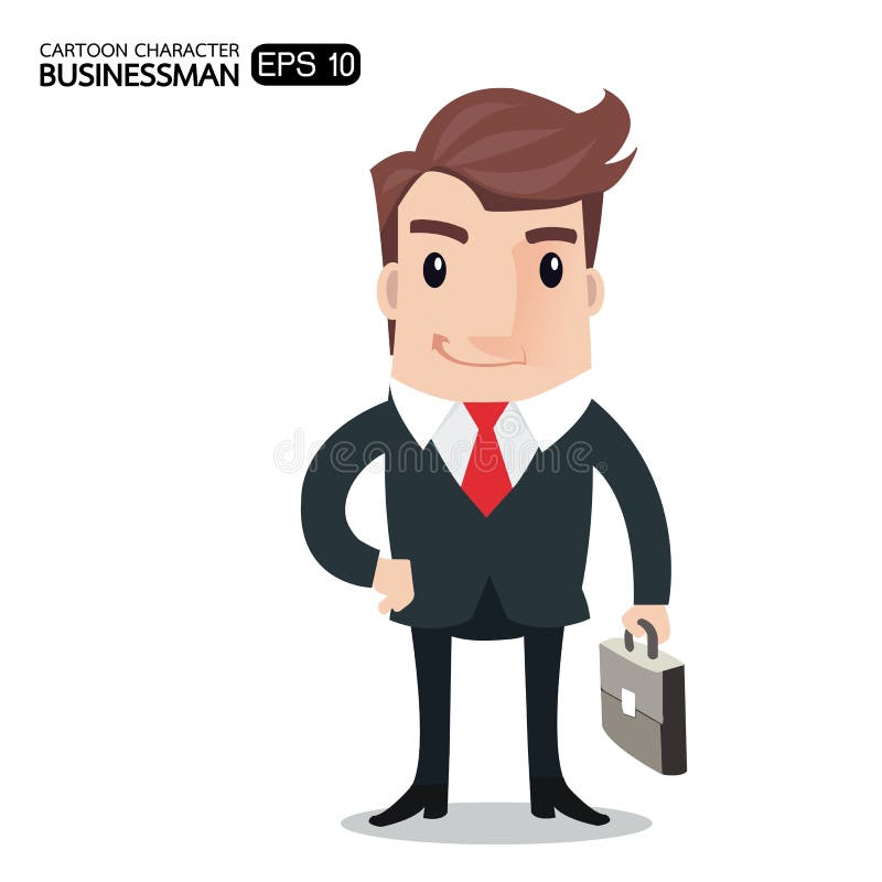 Business man cartoon stock vector. Illustration of communication - 66057828