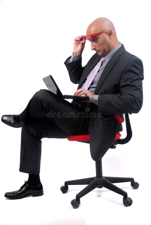 Business man on chair stock image. Image of businessman - 31102059