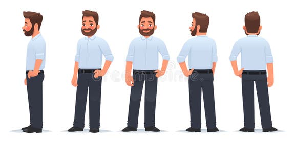 Character Front Back Side View Stock Illustrations – 2,100 Character ...