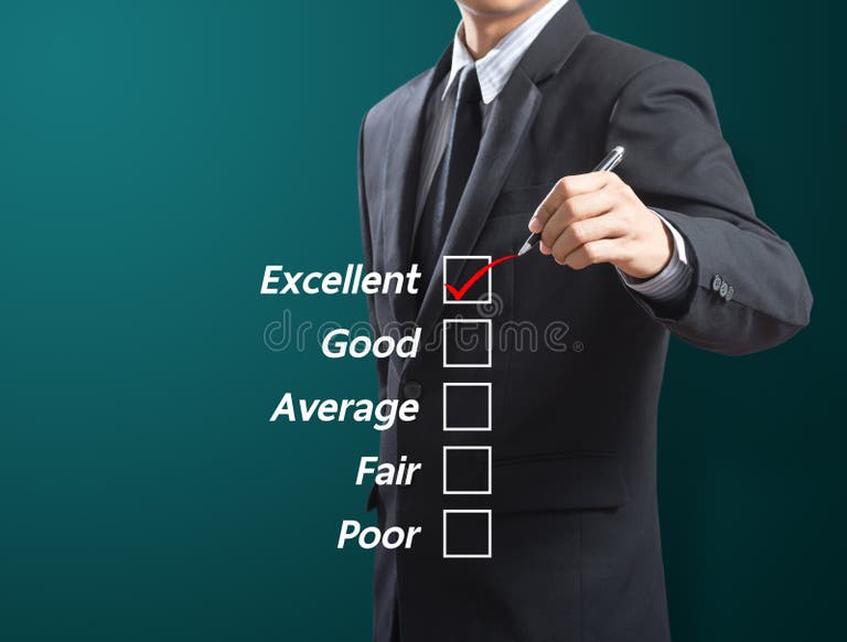 Business Man Checking Excellence Stock Photo - Image of advice, check ...