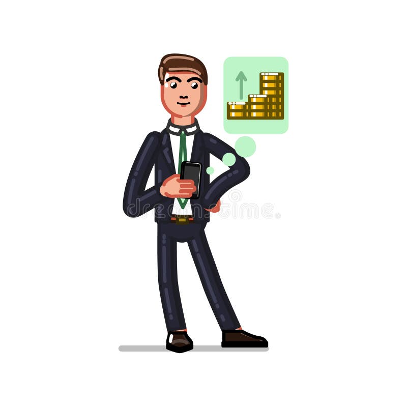 Working Checking Phone Stock Illustrations – 254 Working Checking Phone ...