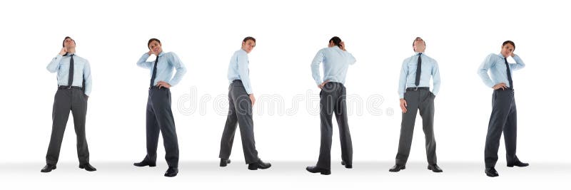 Business man collage stock photo. Image of adult, career - 96258898