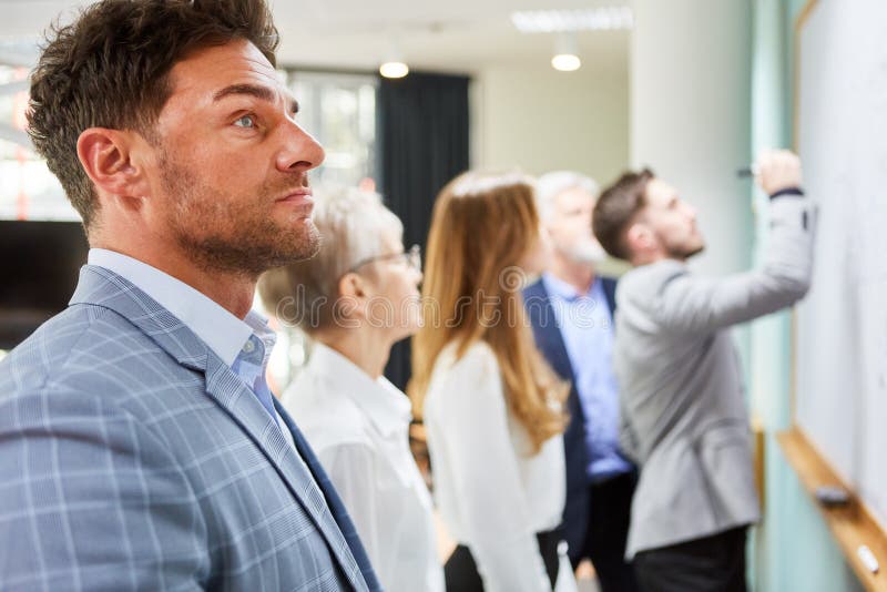 Business Man and Colleagues at Strategy Planning Stock Image - Image of ...