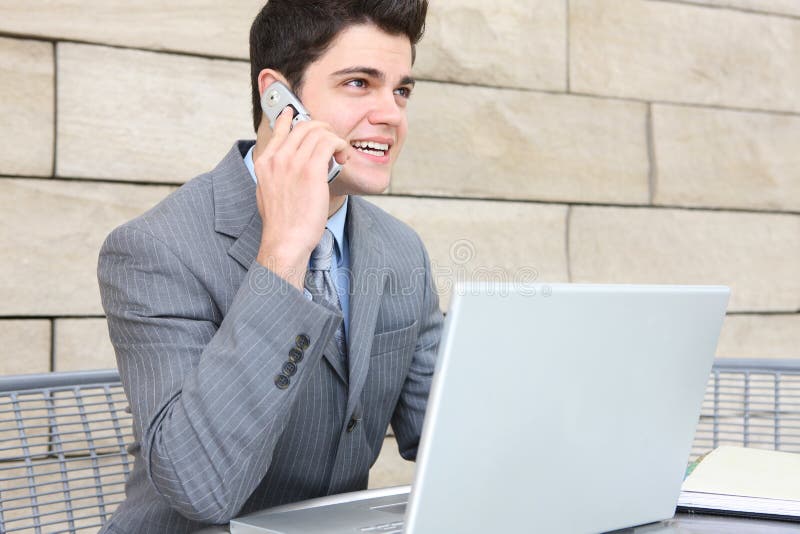 Business Man Communication stock photo. Image of handsome - 8794444