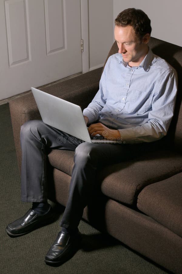 Business man on computer stock photo. Image of businessman - 88537204