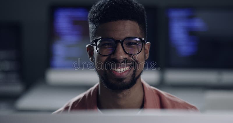Business Hands Keyboard And Information Technology Programming Or Cybersecurity At Night