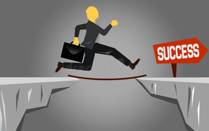 3d Man Crossing Bridge Concept Stock Illustrations – 10 3d Man Crossing ...