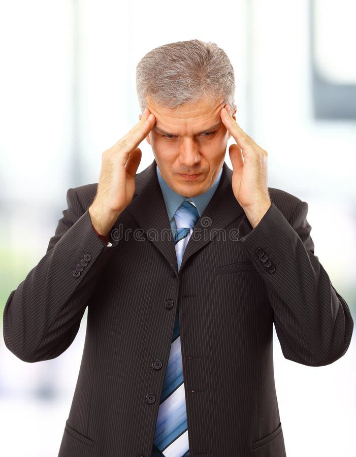 Business man in depression stock image. Image of manager - 18511341