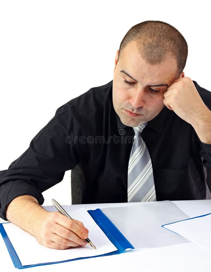 Business Man Doing Hard Work at Office Stock Image - Image of portrait ... Business Man Doing Hard Work at Office Stock Image - Image of portrait ...