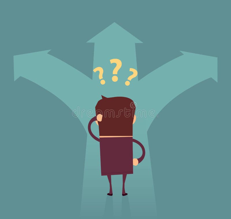 Which Direction stock illustration. Illustration of cartoon - 22806713