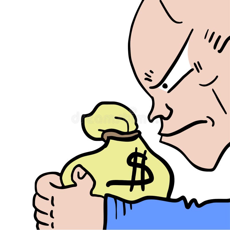 Business man draw stock vector. Illustration of bank - 50231910