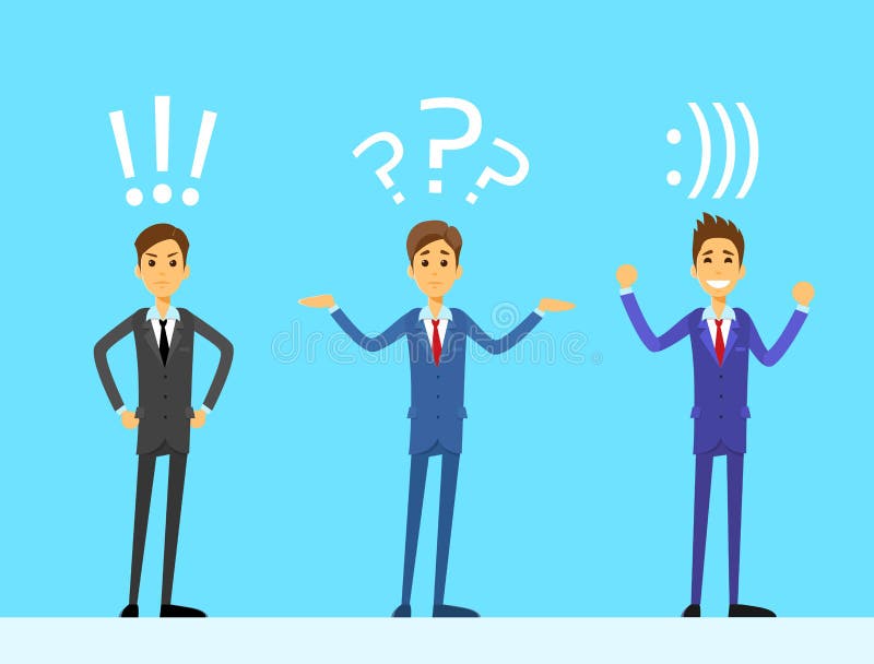 Excited Exclamation Point Vector Cartoon Illustration Stock Vector ...