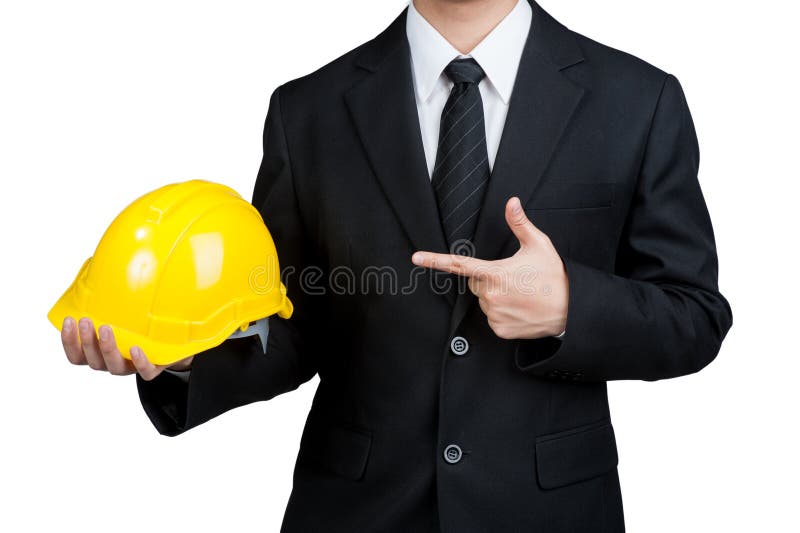 Business Man Engineer Good Hand Isolated Stock Photo - Image of concept ...