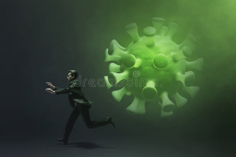 Business Man Escape 3d Illustrations Stock Illustration - Illustration ...