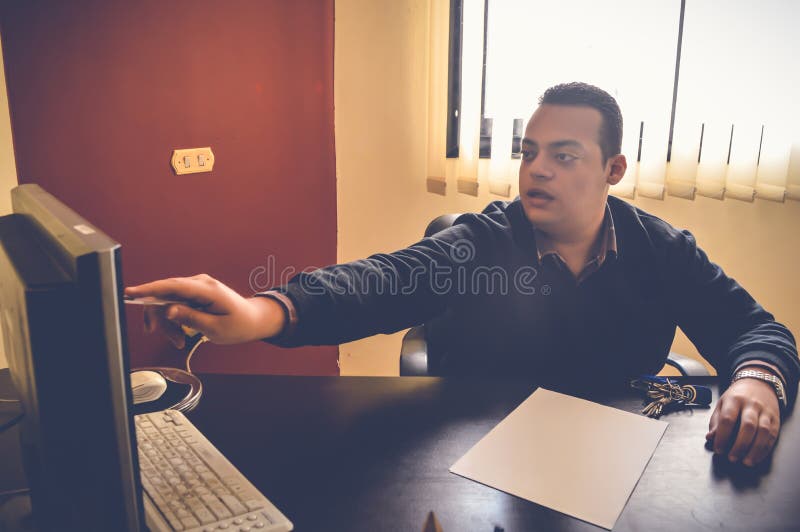Business Man Explain Something Stock Image - Image of businesspeople ...