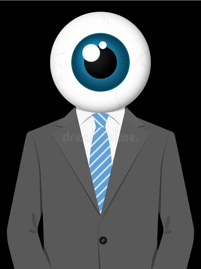 Eyeball Man stock vector. Illustration of eyeball, strange - 16491141
