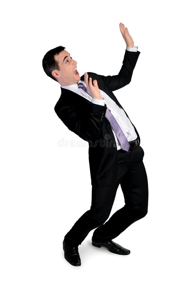 Man push pose stock image. Image of white, push, success - 17002187