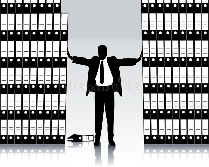 Folder with documents stock vector. Illustration of documents - 22594921