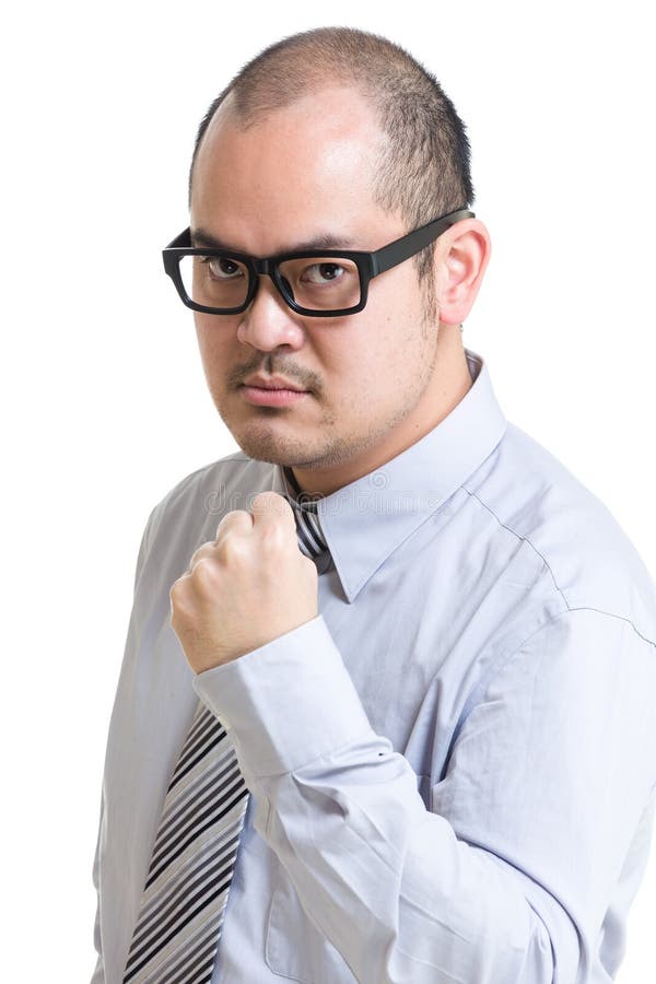 Business man fist up stock image. Image of formal, asian - 41431755