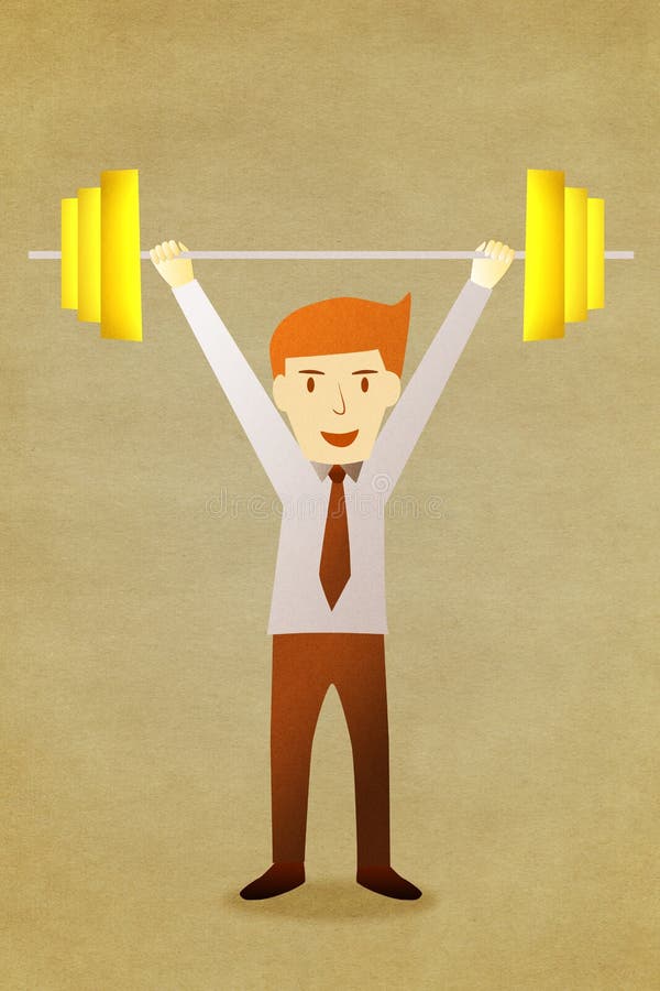 Business man fit for work stock illustration. Illustration of finger ...