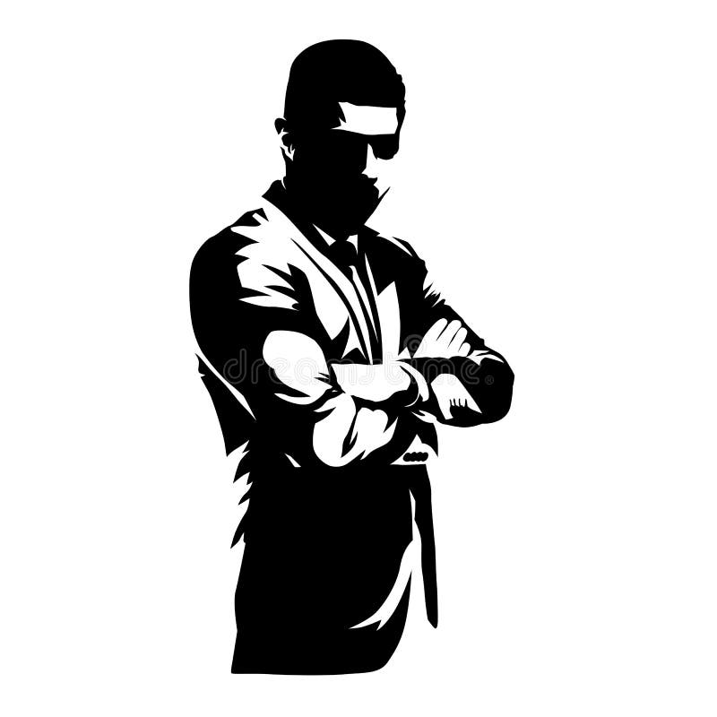 Business Man with Folded Arms, People at Work Stock Vector ... Business Man with Folded Arms, People at Work Stock Vector ...