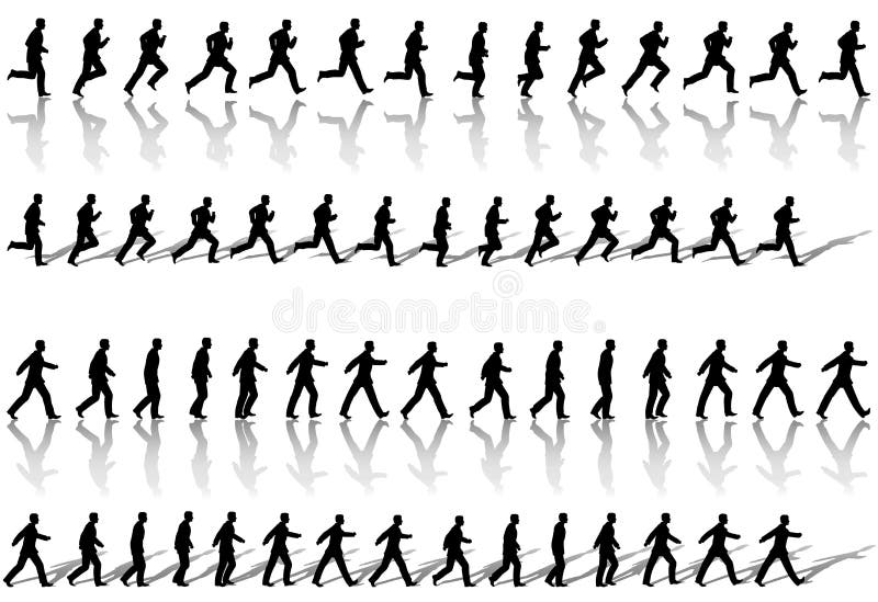 Business Man Frames Running Walk Sequence Stock Vector - Illustration ... Business Man Frames Running Walk Sequence Stock Vector - Illustration ...
