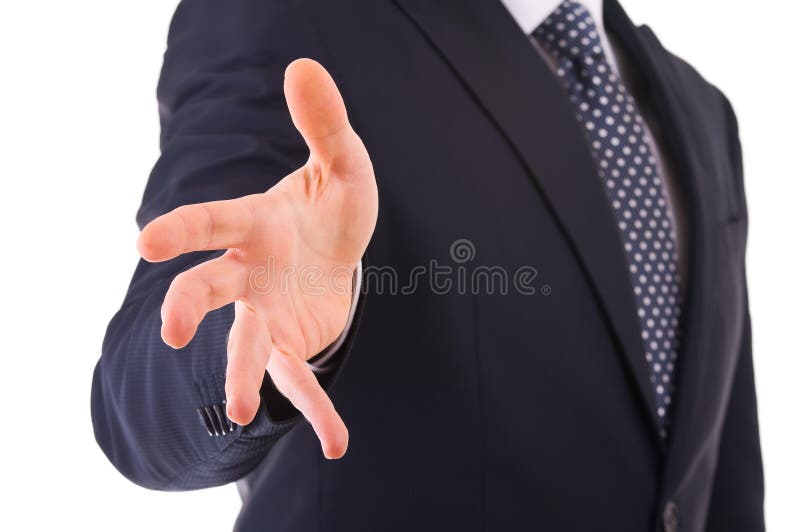 Businessman Gesturing with Hand. Stock Photo - Image of businessperson ...