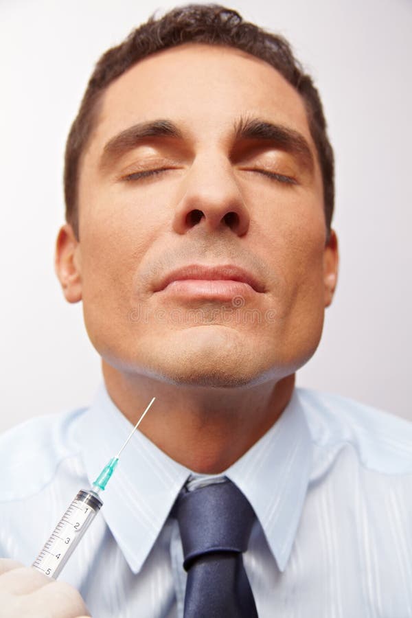 Business Man Getting Cosmetic Surgery Stock Image - Image of botoxreg ...