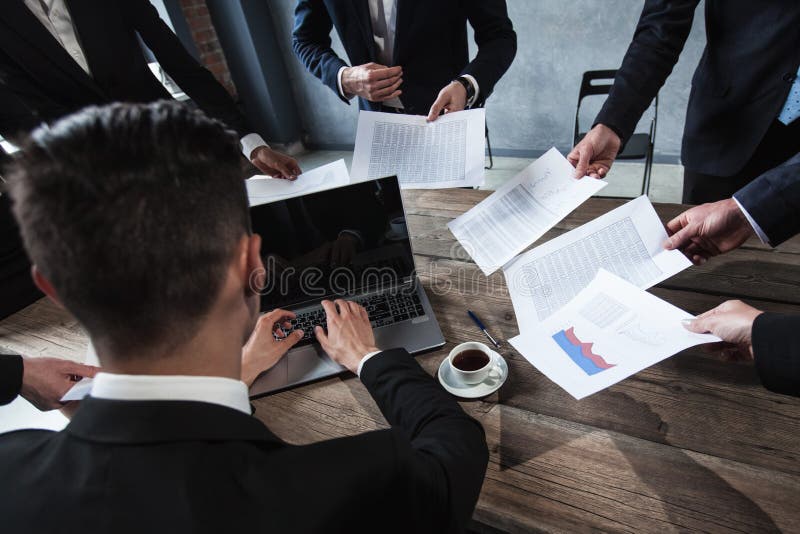 Business Man Getting Extra Work Stock Photo - Image of paperwork, chart ...
