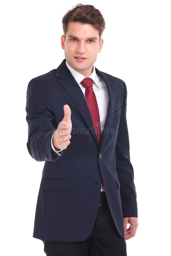 Business Man Getting Ready for a Handshake. Stock Photo - Image of ...