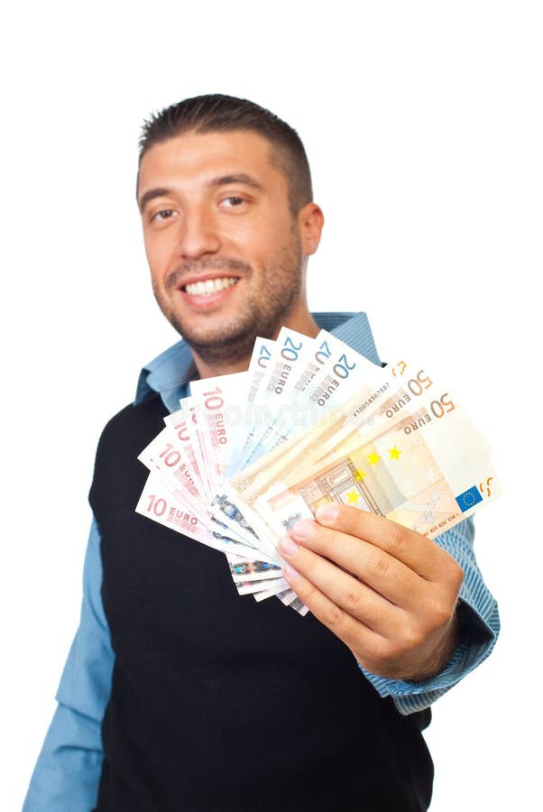 Giving euro money stock photo. Image of currency, euro - 1405162