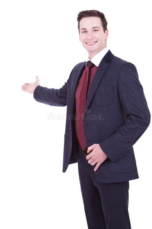 Business Man Giving Presentation Stock Photo - Image of copy, person ...