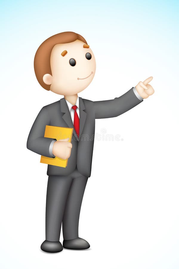 Business Man Giving Presentation Stock Vector - Illustration of figure ... Business Man Giving Presentation Stock Vector - Illustration of figure ...