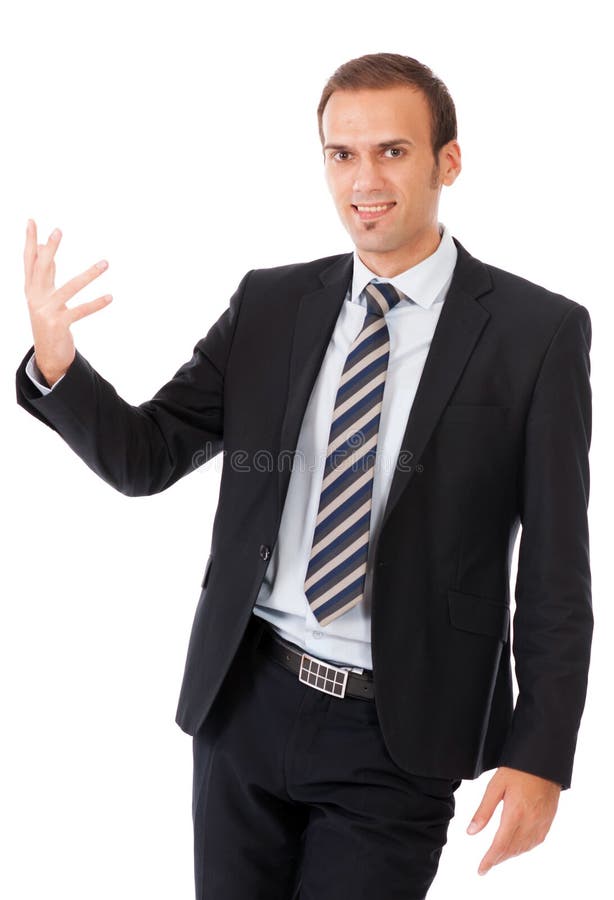 Business Man Giving Presentation Stock Photo - Image of good, full ...