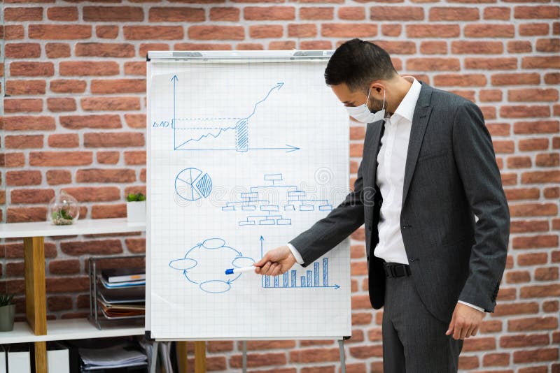 Business Man Giving Training Presentation in Office Stock Image - Image ...